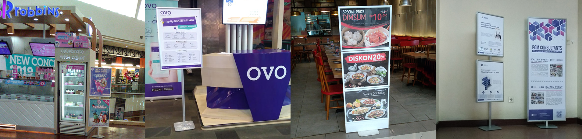 Free Standing Info Signage | Displaystore.id