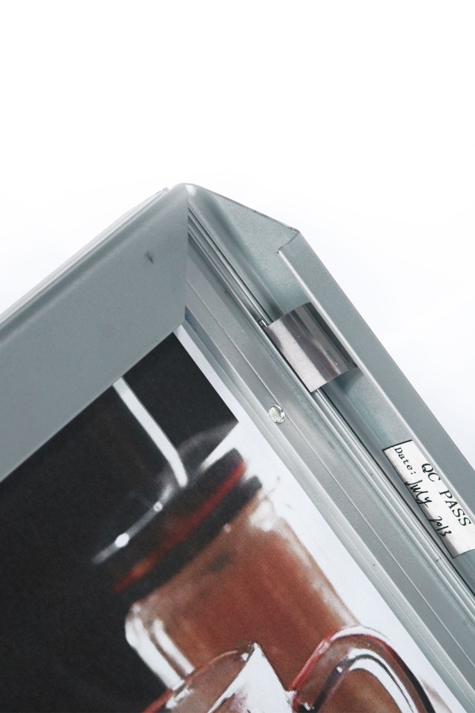 X Bright Snap Frame Lightbox A4 (Silver) | Displaystore.id