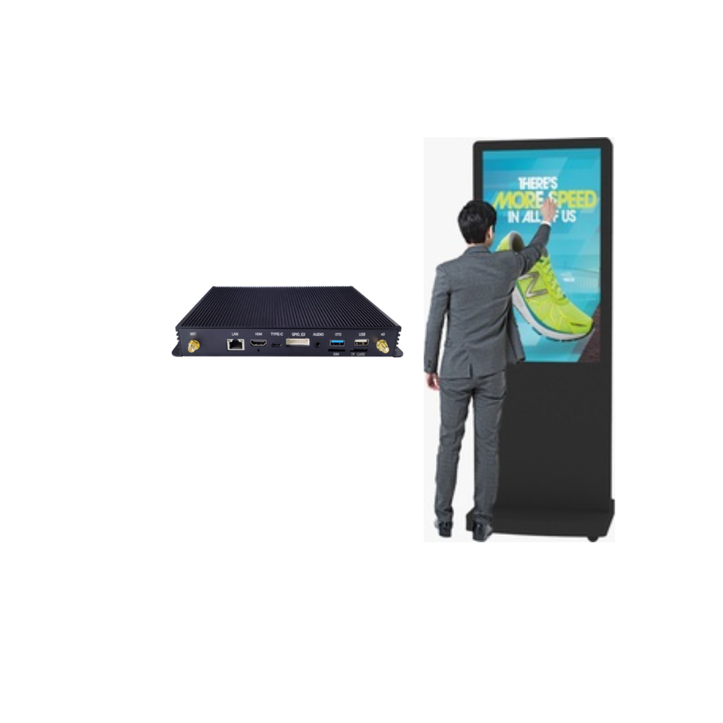 DigiSIGN Floorstand Interactive 50S Black with Android Box ...