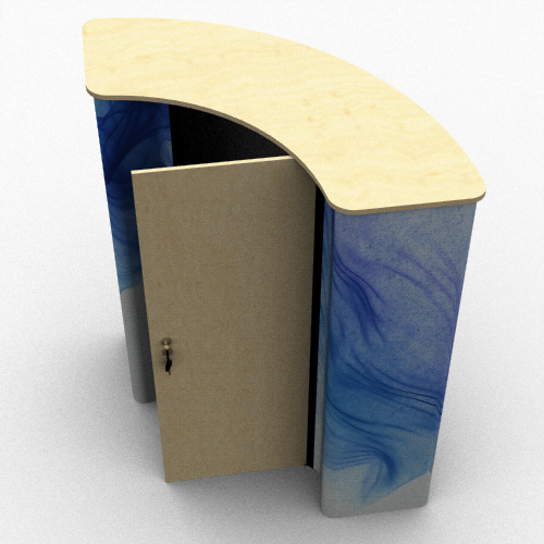 Easy Counter Twist dengan Pintu | Displaystore.id