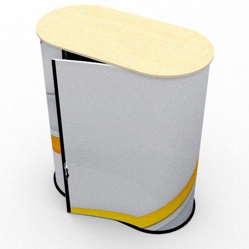 Easy Counter Oval Outdoor Full Flexisheet | Displaystore.id