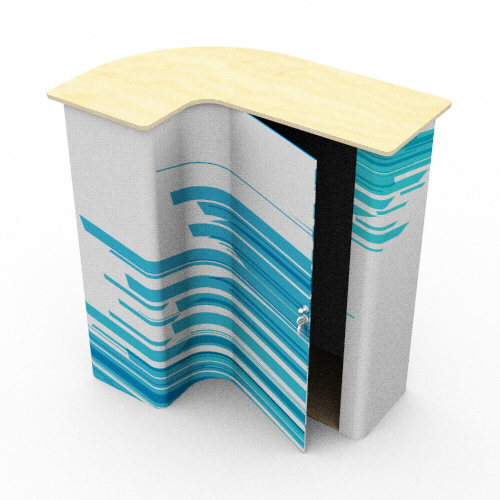 Easy Counter L Series Kanan Full Flexisheet | Displaystore.id