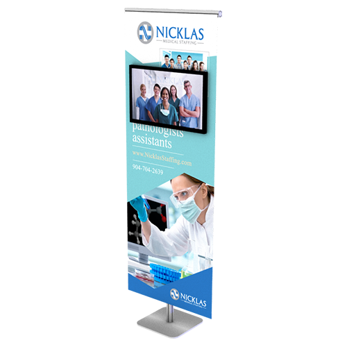 FD Banner Stand with LCD TV Home | Displaystore.id