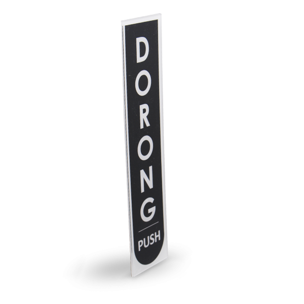DORONG - Acrylic Rectangle Sign | Displaystore.id