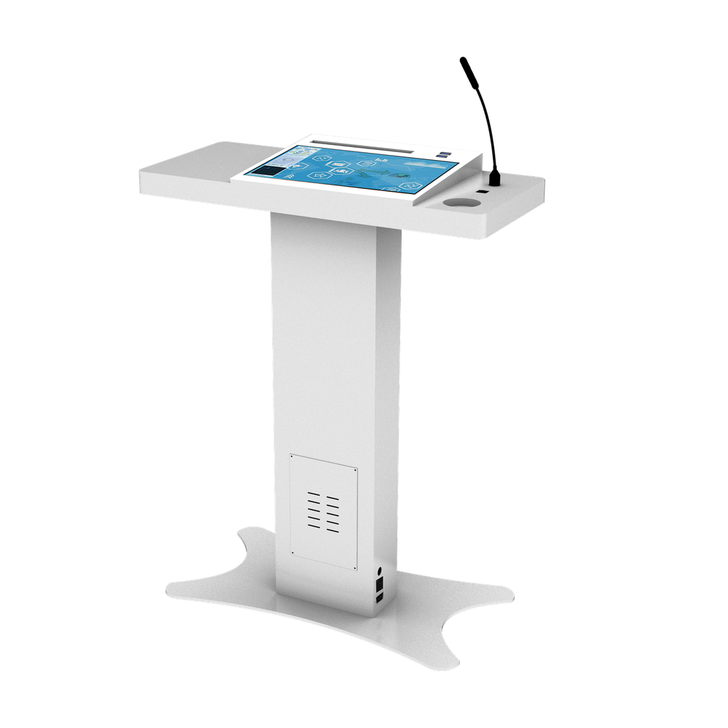 Digisign Digital Podium Touch (White) - Basic with Mic | Displaystore.id